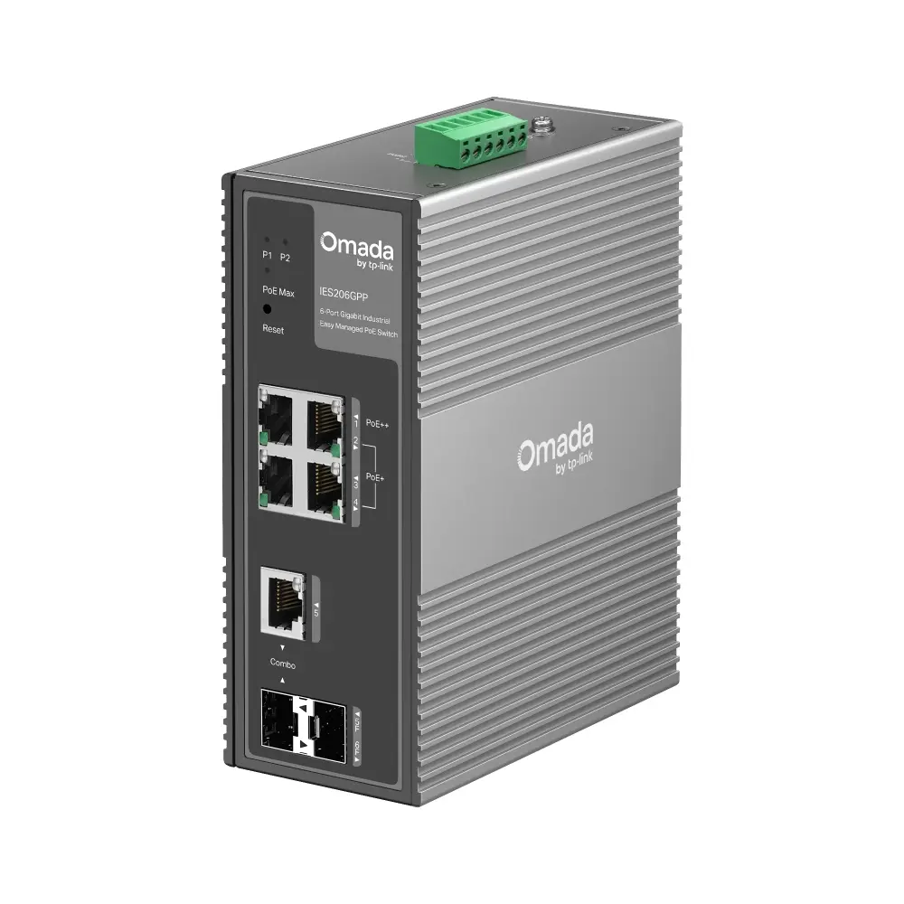 TP-LINK OMADA 6-PRT INDUST MANAGED GIGABIT SWITCH, POE+(3), POE++(1 ...
